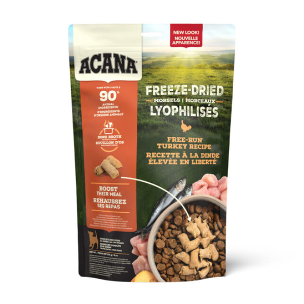 Acana Freeze-Dried Turkey Chunks for Dogs 227g - Sherbrooke Canin