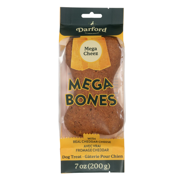 Mega Biscuit for dogs - Darford Mega Bones cheddar cheese 7oz ...