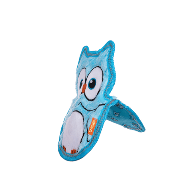 Growl Flip Floppz - Ollie the Owl Dog Toy - Sherbrooke Canin
