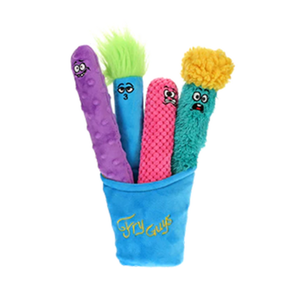 4 Peluches Guru Fry Guys + Panier - Sherbrooke Canin