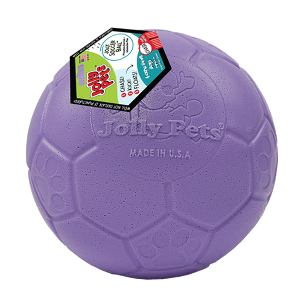 Ballon de soccer pour chien, ultra-résistant Jolly Pet - Mauve ...