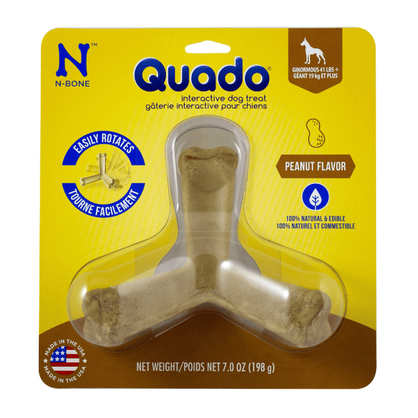 N-bone Quado Dog Treat, Peanuts - Sherbrooke Canin