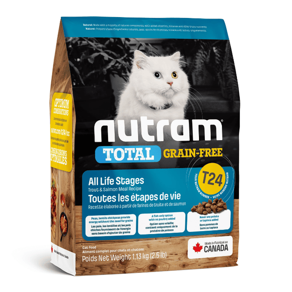 Nutram Total (t24) Grain Free Cat Trout and Salmon - Sherbrooke Canin