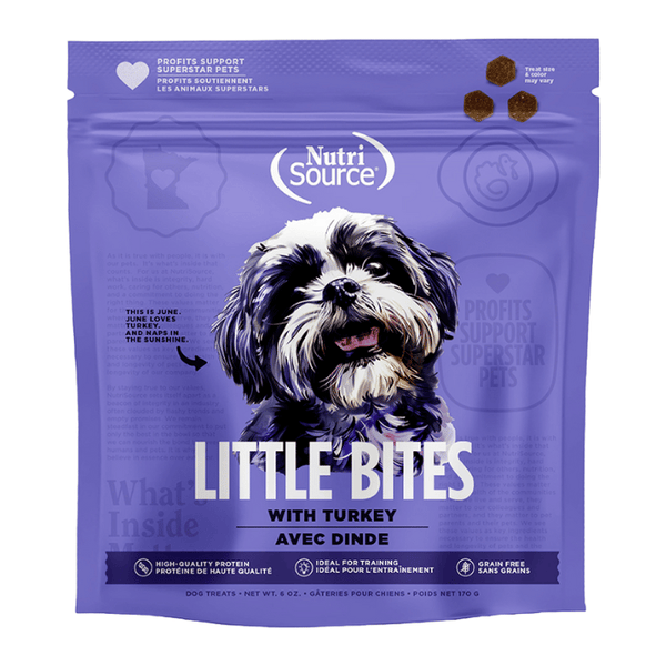 NutriSource Petites Bouchées Dinde chien (sans poulet, 6oz ...