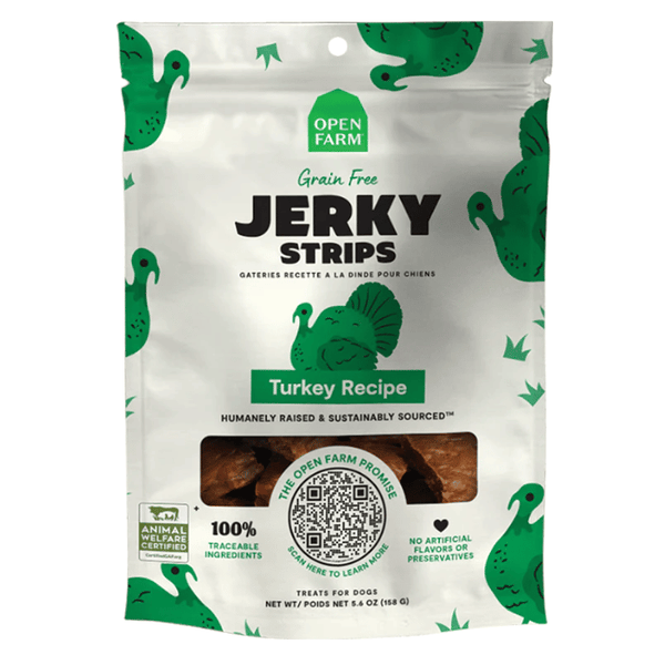 Jerky for dogs Open farm turkey recipe - Sherbrooke Canin