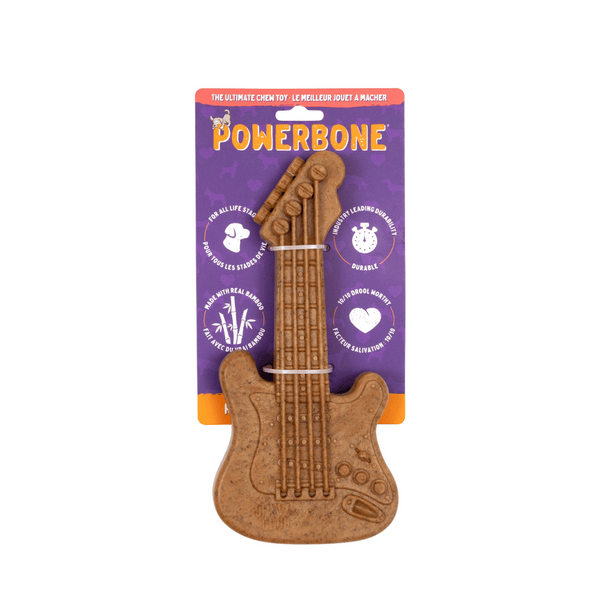 Powerbone Nylon & Bamboo Dog Chew Toy - Guitar - Sherbrooke Canin