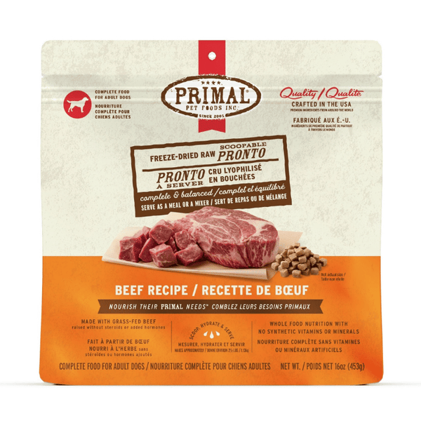 Primal Pronto Nourriture Complète Pour Chien, Cru Lyophilisé En Bouché ...