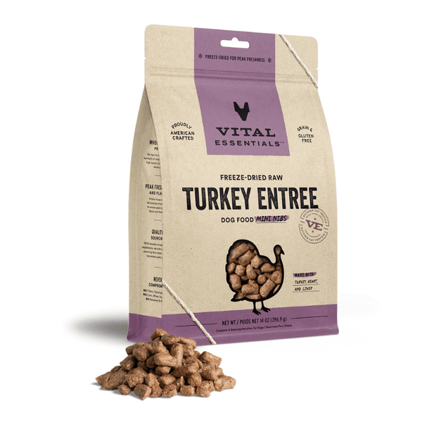 Mini bouchées de dinde Lyophilisées pour chiens - Sherbrooke Canin