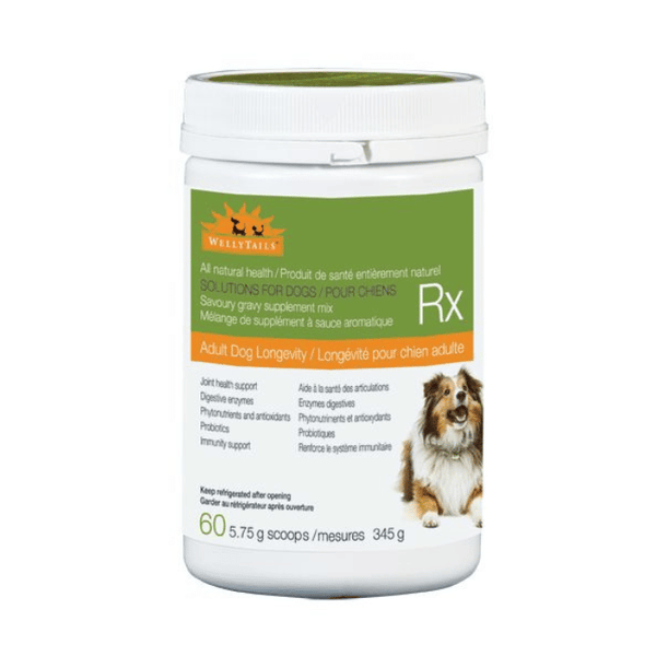 Welly Tails Longevity Supplements For Adult Dogs 345gr - Sherbrooke Canin