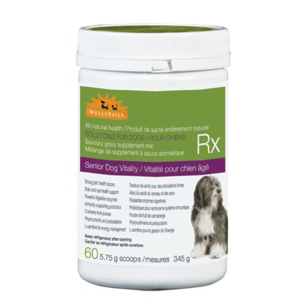 Welly Tails Vitality Supplements For Senior Dogs 345gr - Sherbrooke Canin