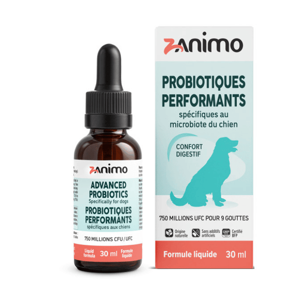Zanimo Probiotiques performants pour chiens 30ml - Sherbrooke Canin