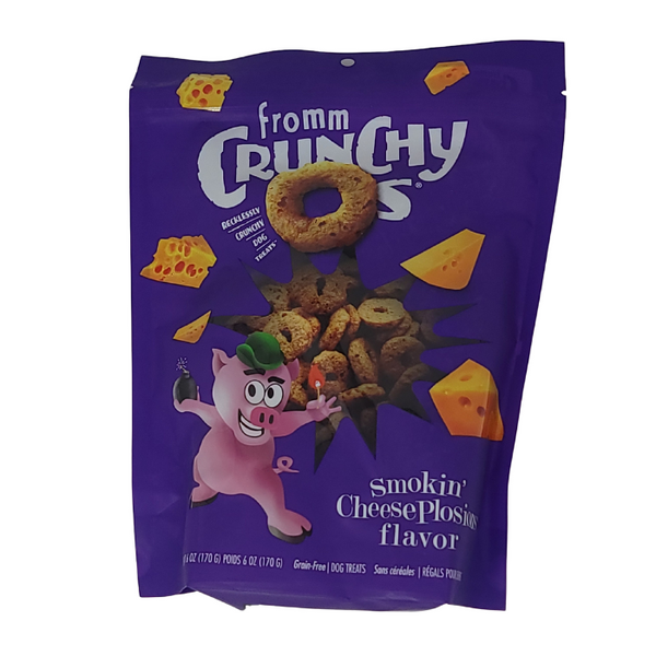 Crunchy o's Multigrain Cheese Blast Dog Treats 6oz - Sherbrooke Canin