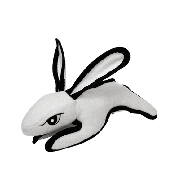 Barnyard White Rabbit Ultra-Durable Tuffy Toy - Sherbrooke Canin